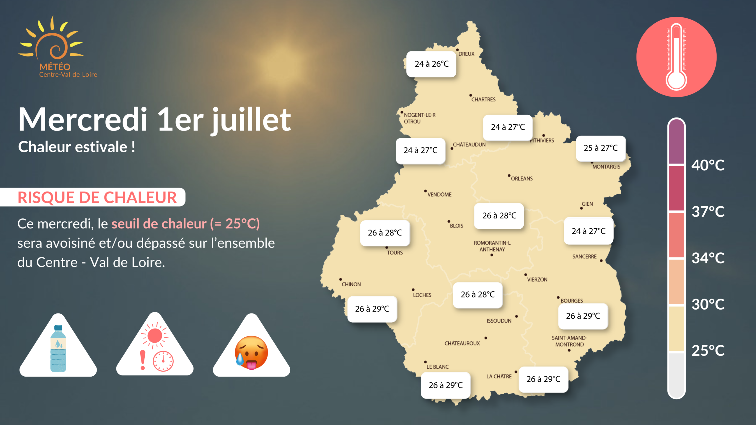 Bulletin de risques météorologiquesMétéo Centre