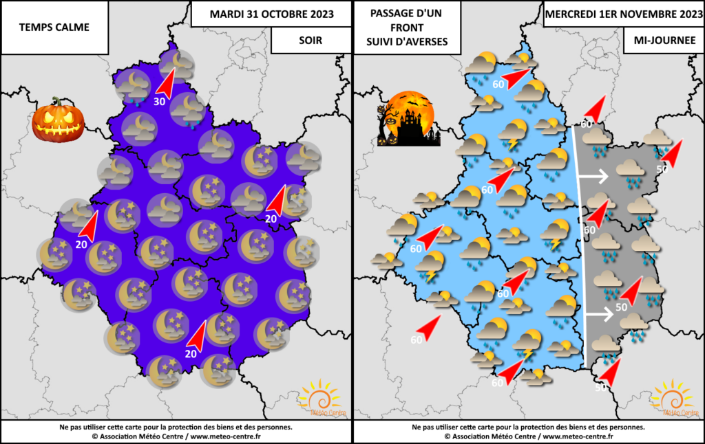 TENDANCE MÉTÉO HALLOWEEN ET TOUSSAINT 2023